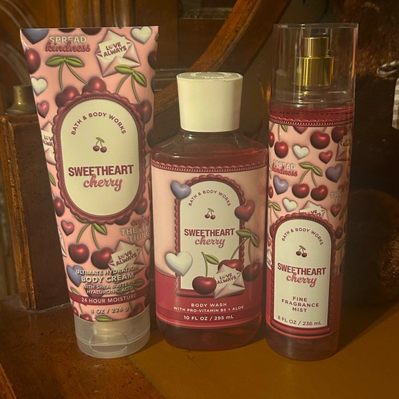 Bath & Body Works | Bath & Body | Bath Body Works Sweetheart Cherry Set ...